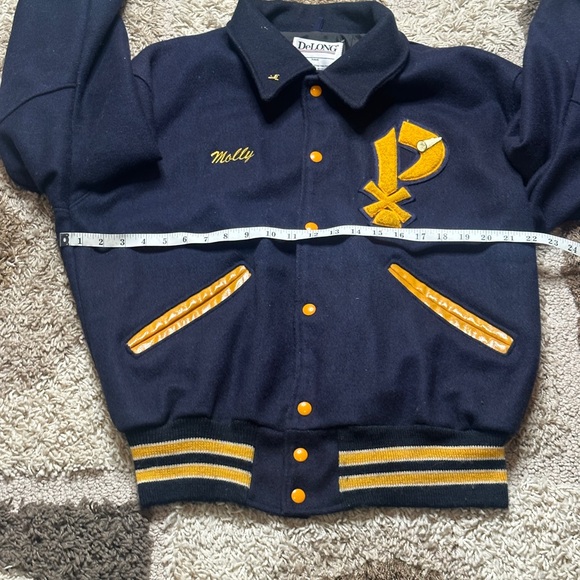 Delong | Jackets & Coats | Vintage Delong Wool Letterman Varsity Jacket ...